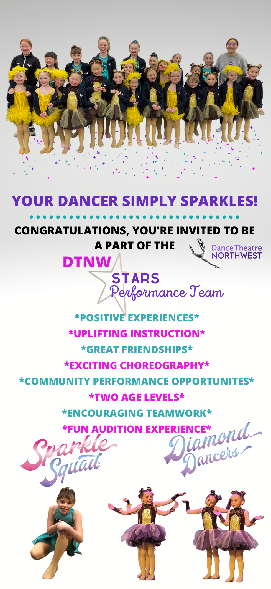 Sparkle Squad & Diamond Dancers – Dance Theatre Northwest