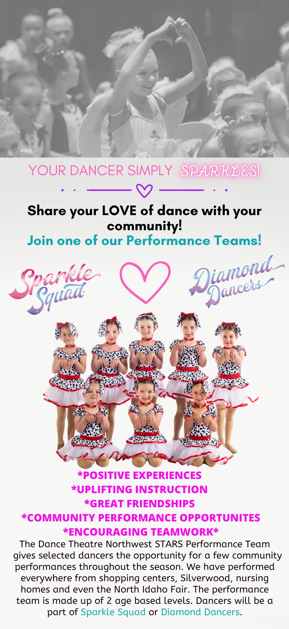 Sparkle Squad & Diamond Dancers – Dance Theatre Northwest